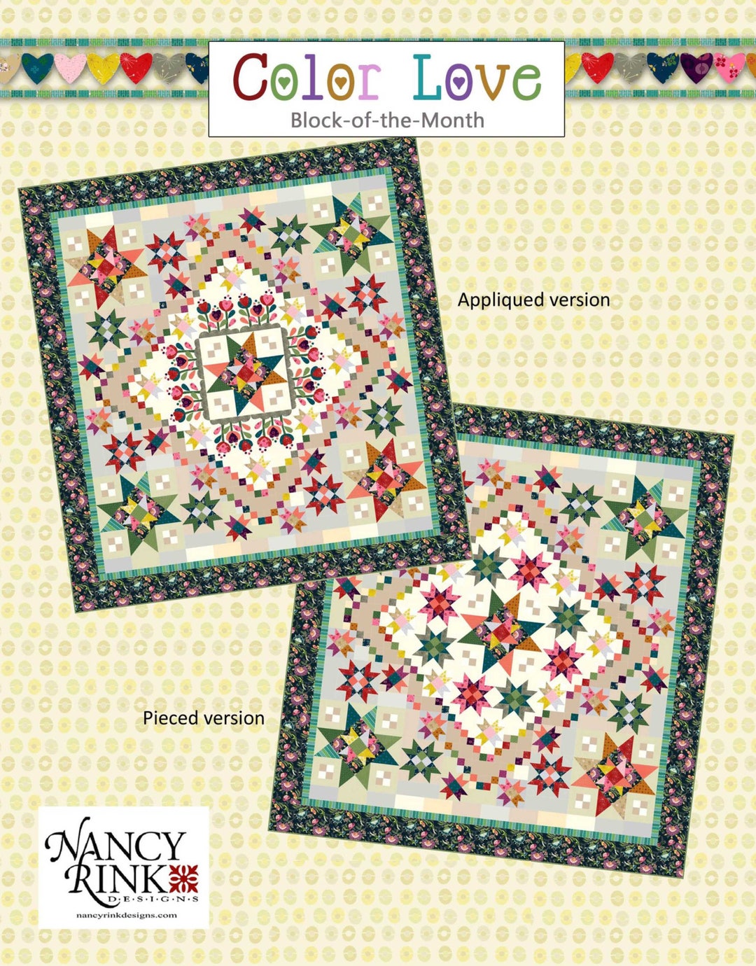 Color Love Block of the Month Pattern - Etsy