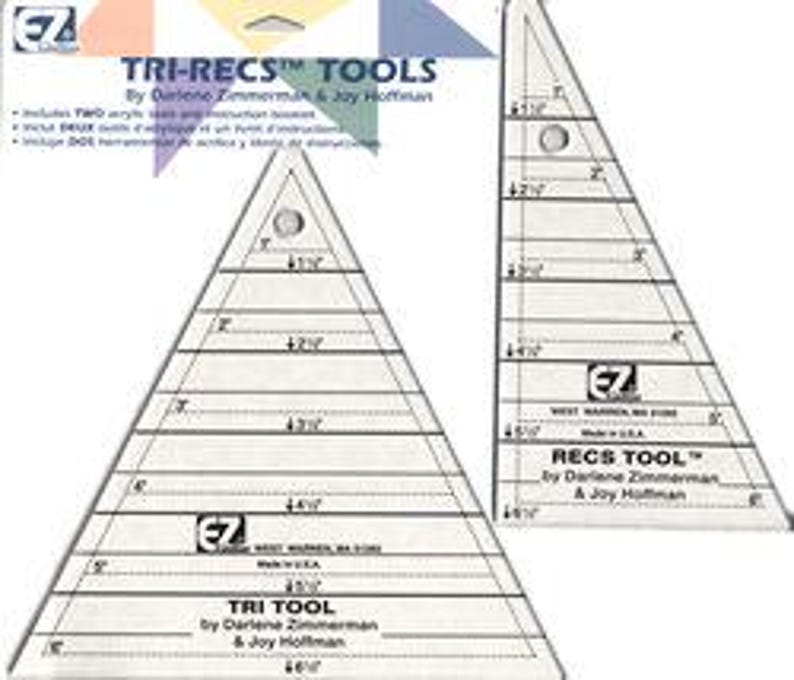 Ring of Stars Tri Recs Quilt Pattern Red and White - Etsy