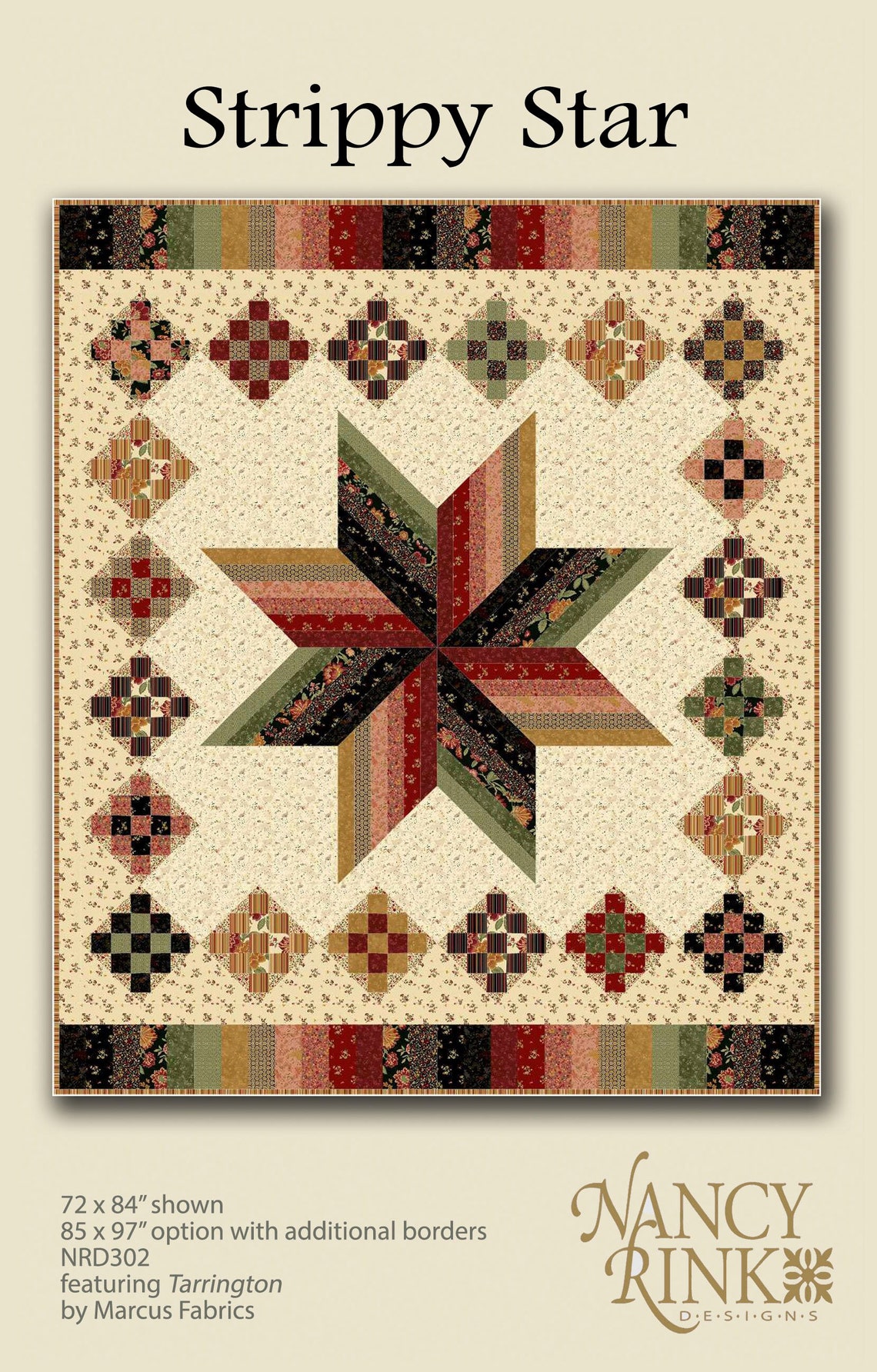 Strippy Star Digital Quilt Pattern - Etsy