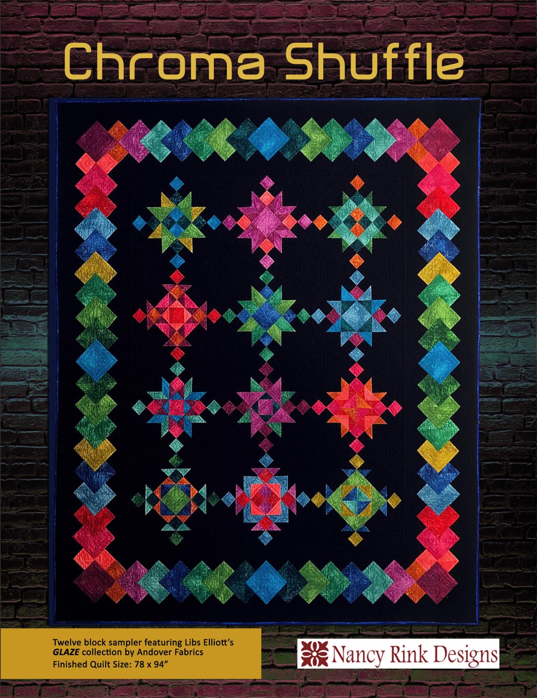 Chroma Shuffle Sampler/block of the Month Quilt - Etsy