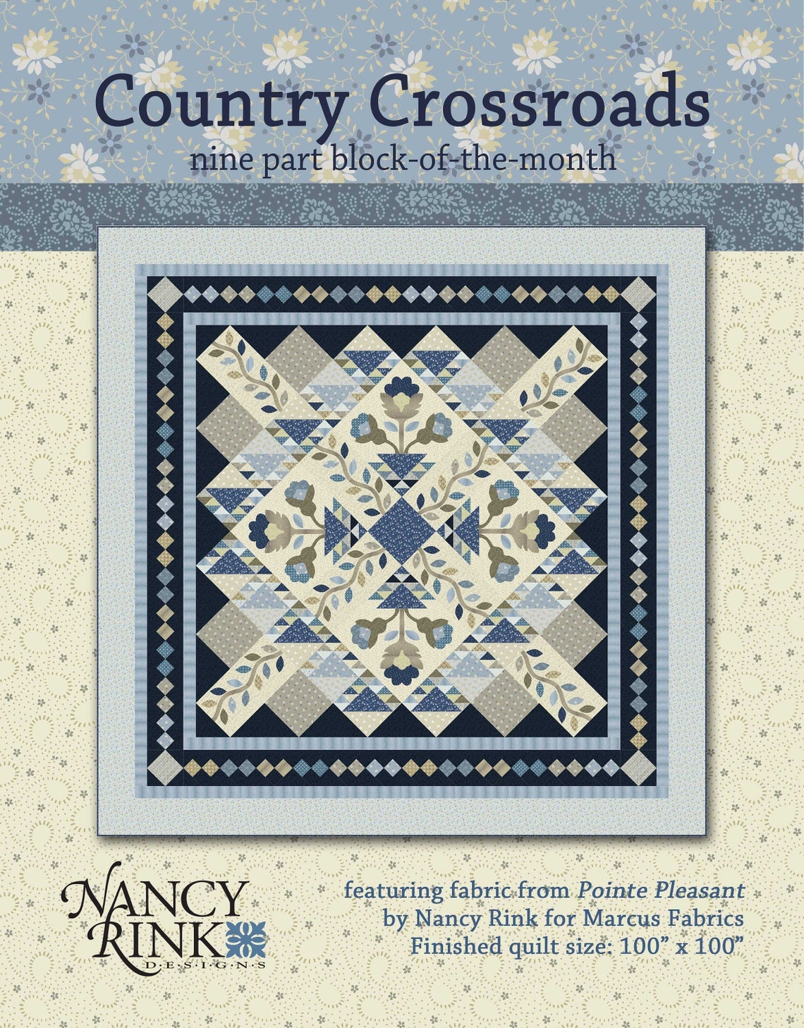 Country Crossroads Block of the Month Quilt Pattern - Etsy