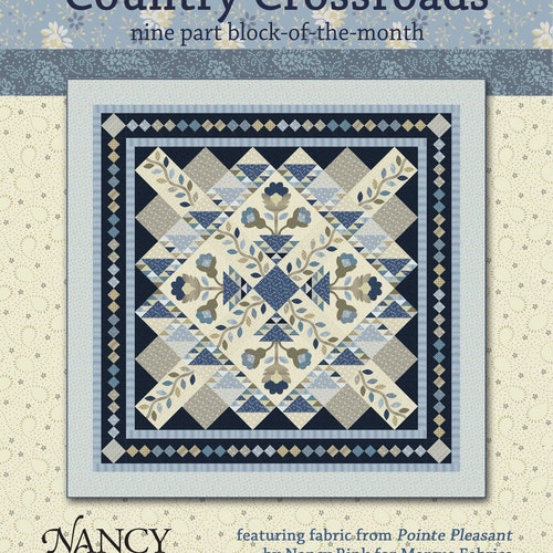Country Crossroads Block of the Month Quilt Pattern - Etsy
