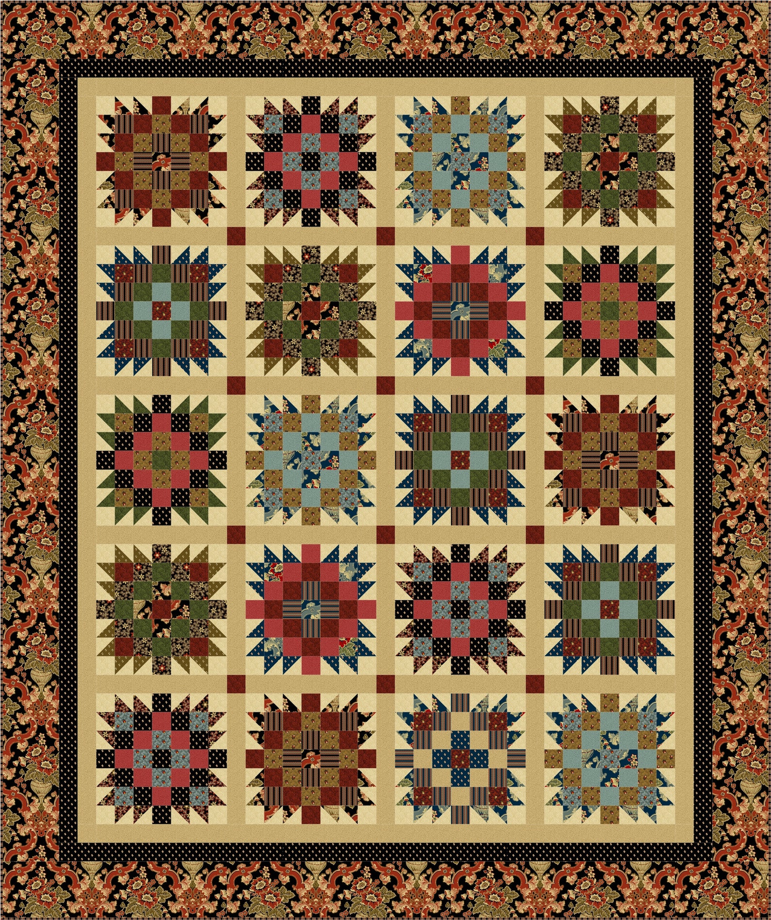 Georgetown Fat Quarter Friendly Quilt Pattern - Etsy