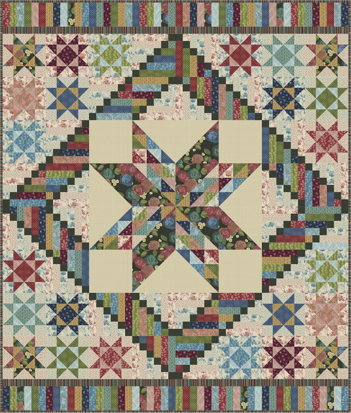 Broken Star Quilt Pattern - Etsy