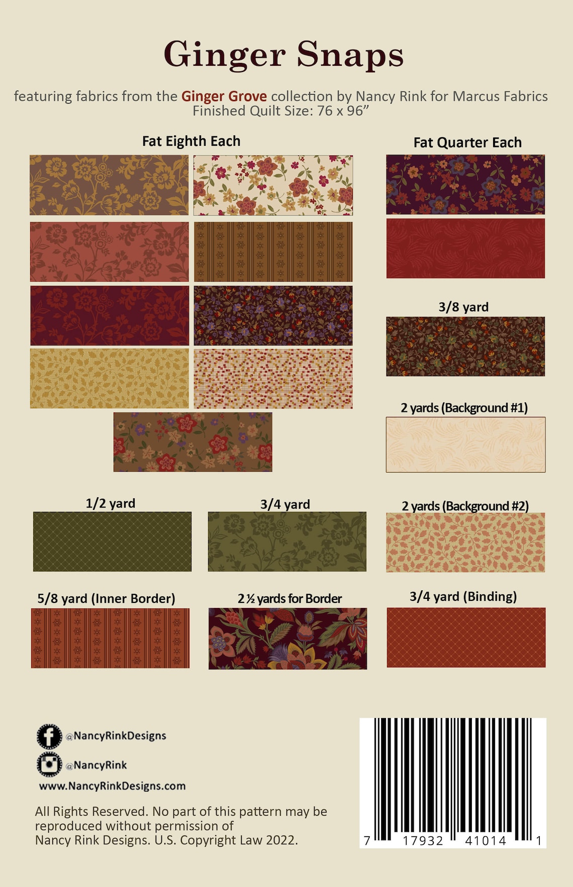 Ginger Snaps Fall Inspired Quilt in Tones of Rust, Gold, Green, and ...