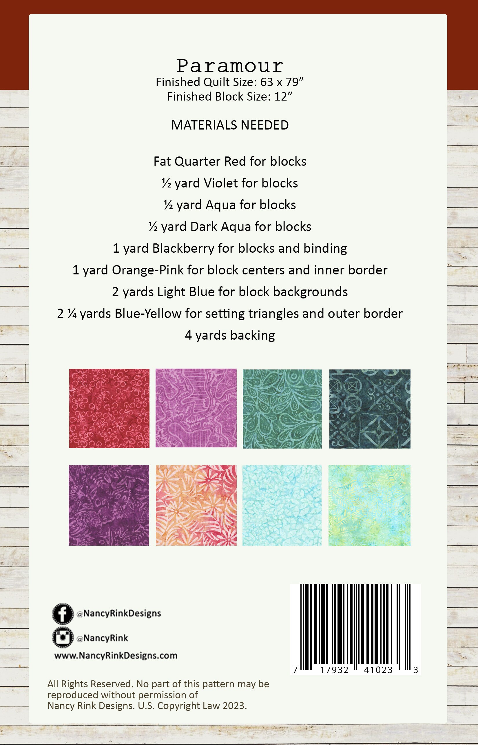 Paramour Batik Quilt Pattern - Etsy