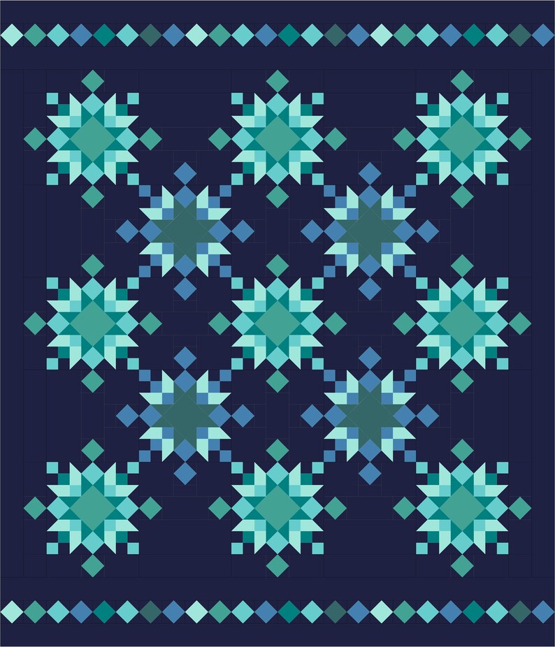 Water Crystals Batik Quilt Pattern Nancy Rink - Etsy