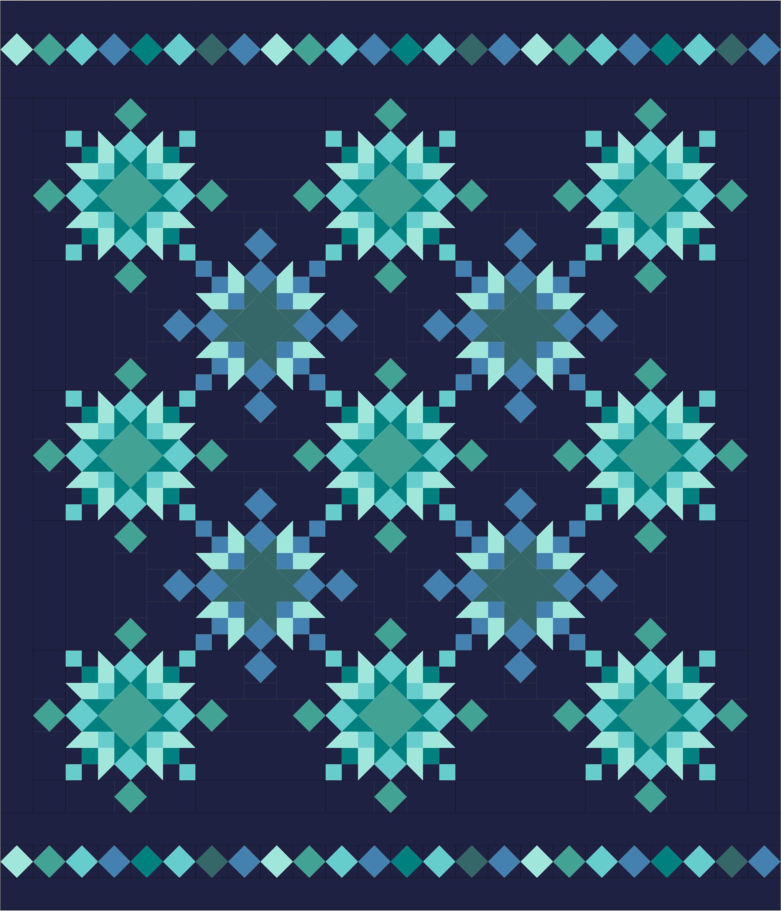 Water Crystals Batik Quilt Pattern Nancy Rink - Etsy