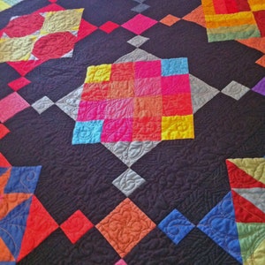 Amish With a Twist Block of the Month Sampler Pattern for 88 X 105 ...