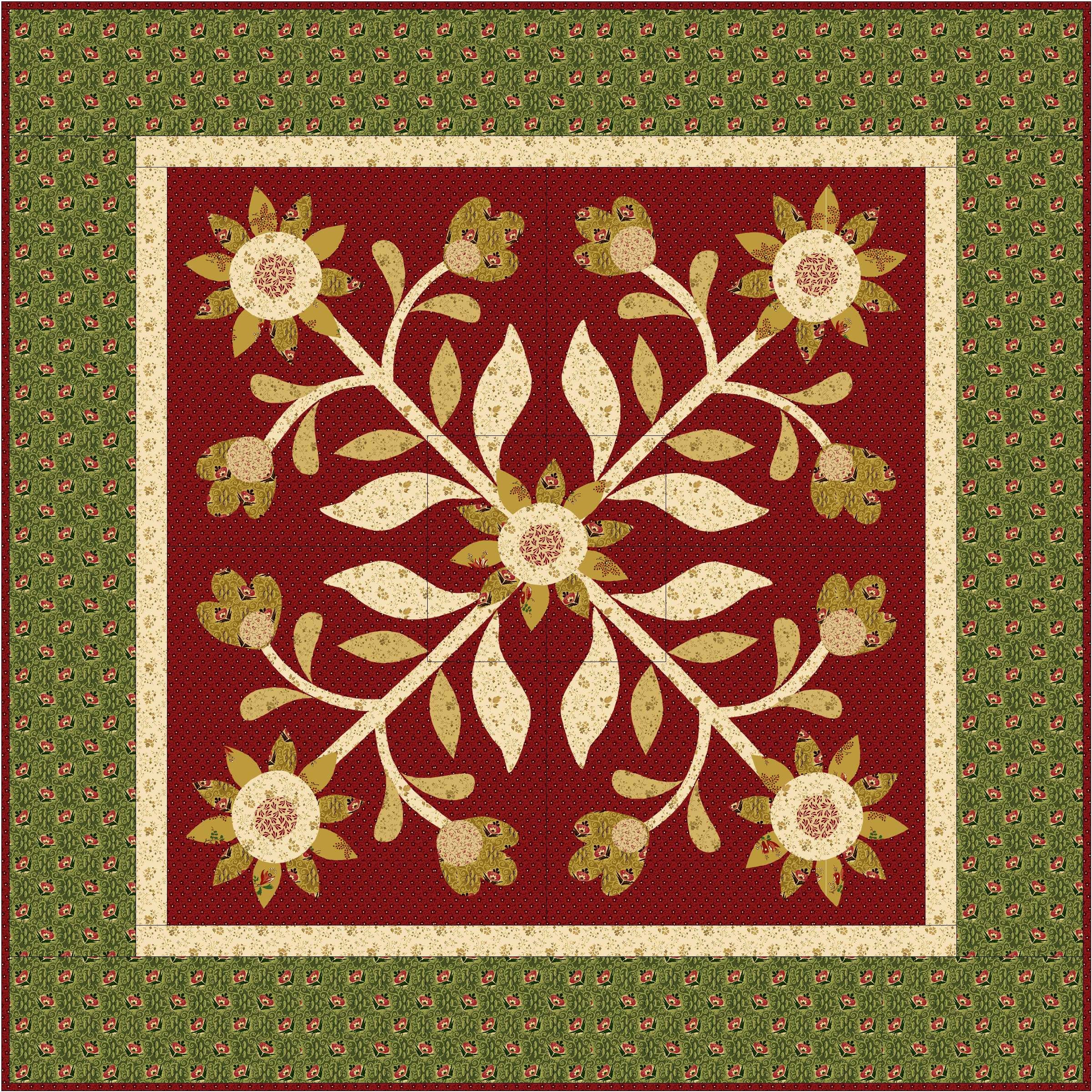 Jersey Rose Wall Hanging and Runner Quilt Pattern - Etsy