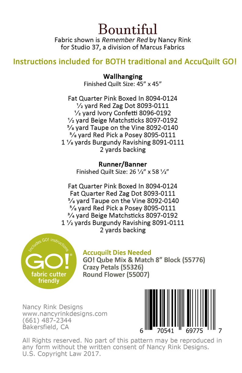 Bountiful Digital Pattern - Etsy