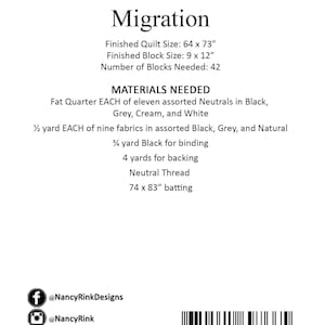 Migration Quilt Pattern - Etsy