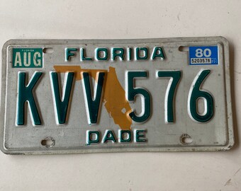 1967 Florida License Plate | Etsy