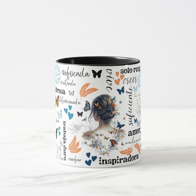 Mug Wrap SPANISH Motivational Affirmations Sublimation Design 11oz 12oz ...