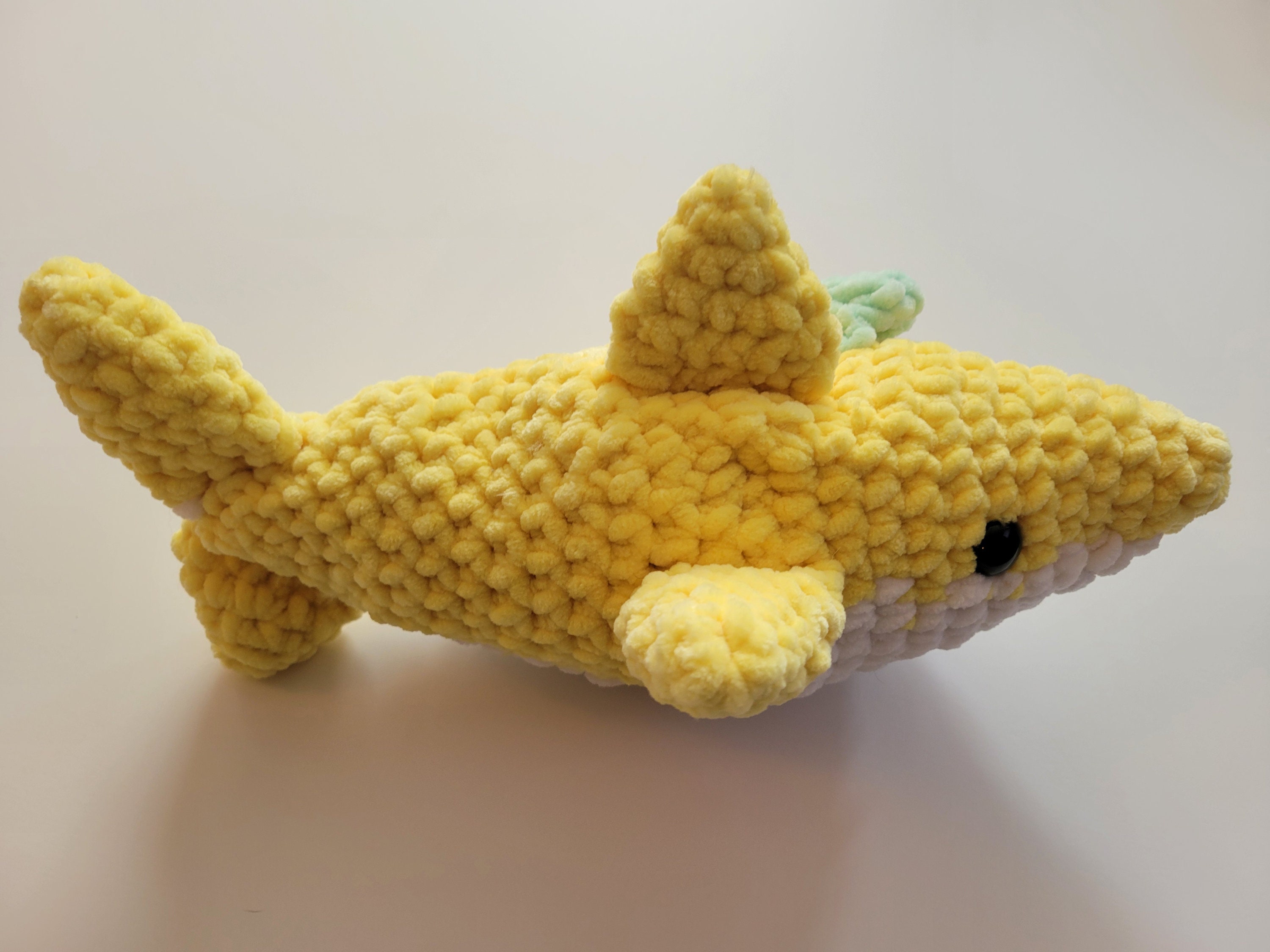 Lemon Shark Amigurumi Crochet Plushie W/ Fruit Variations - Etsy