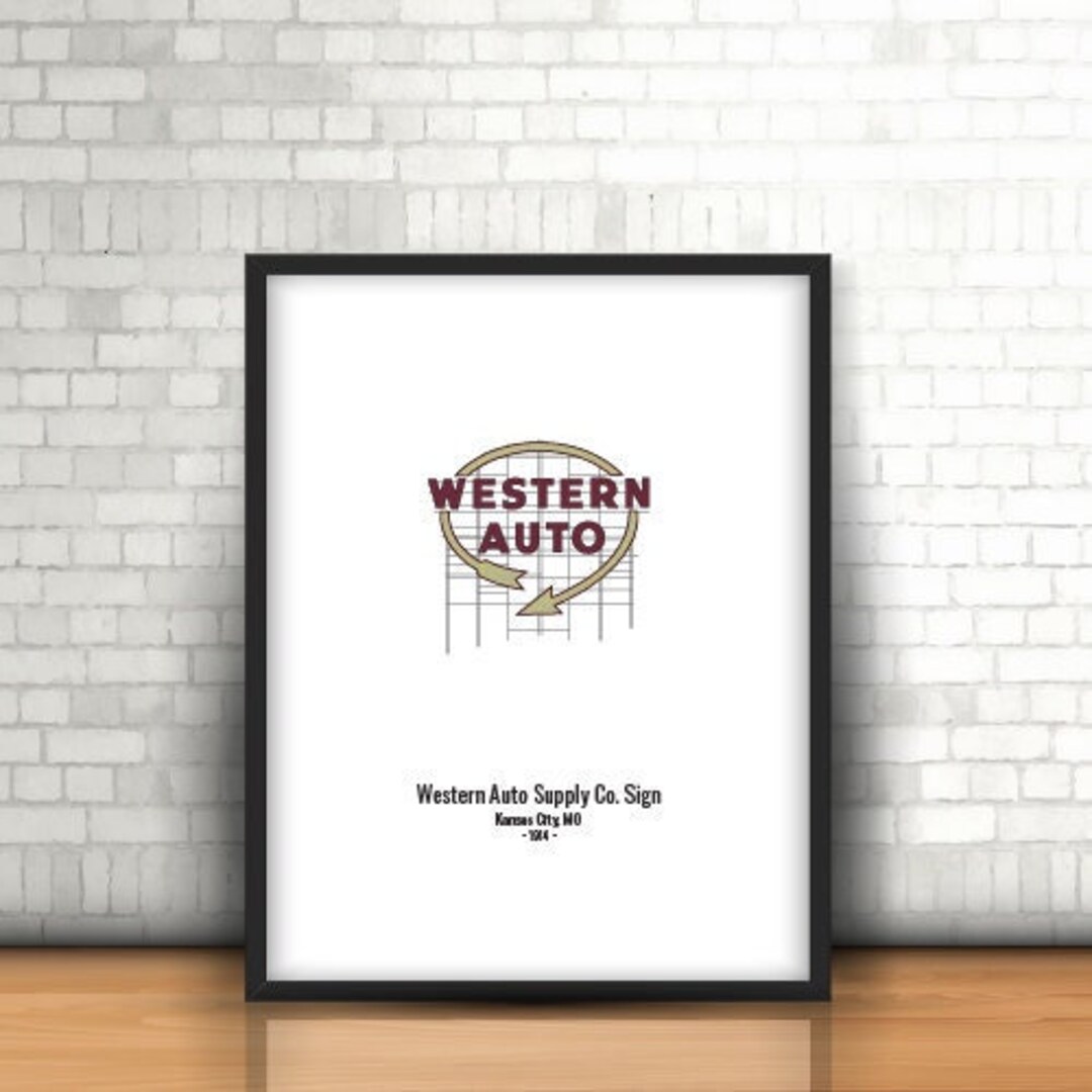 Western Auto Sign - Kansas City, Missouri - Etsy