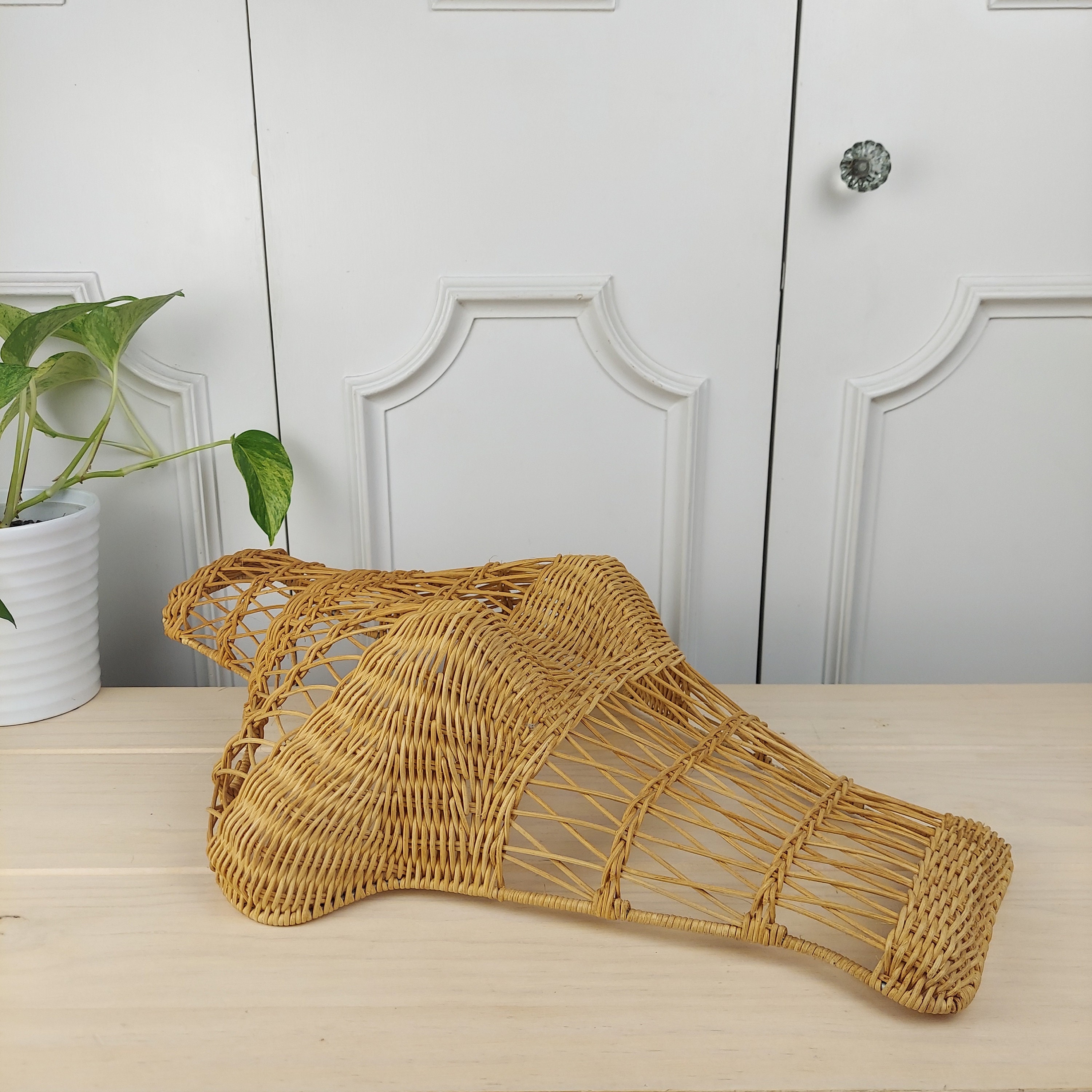 Vintage Wicker Mannequin Rattan Mannequin Torso Wall Decor - Etsy