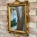 Vintage Gold Framed Shell and Floral Homco Mirror, 2151, Made in 1988 ...