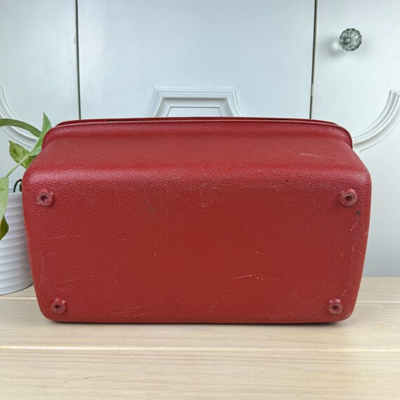 Vintage Red Samsonite Concord Train Case with Key, Tr… - Gem
