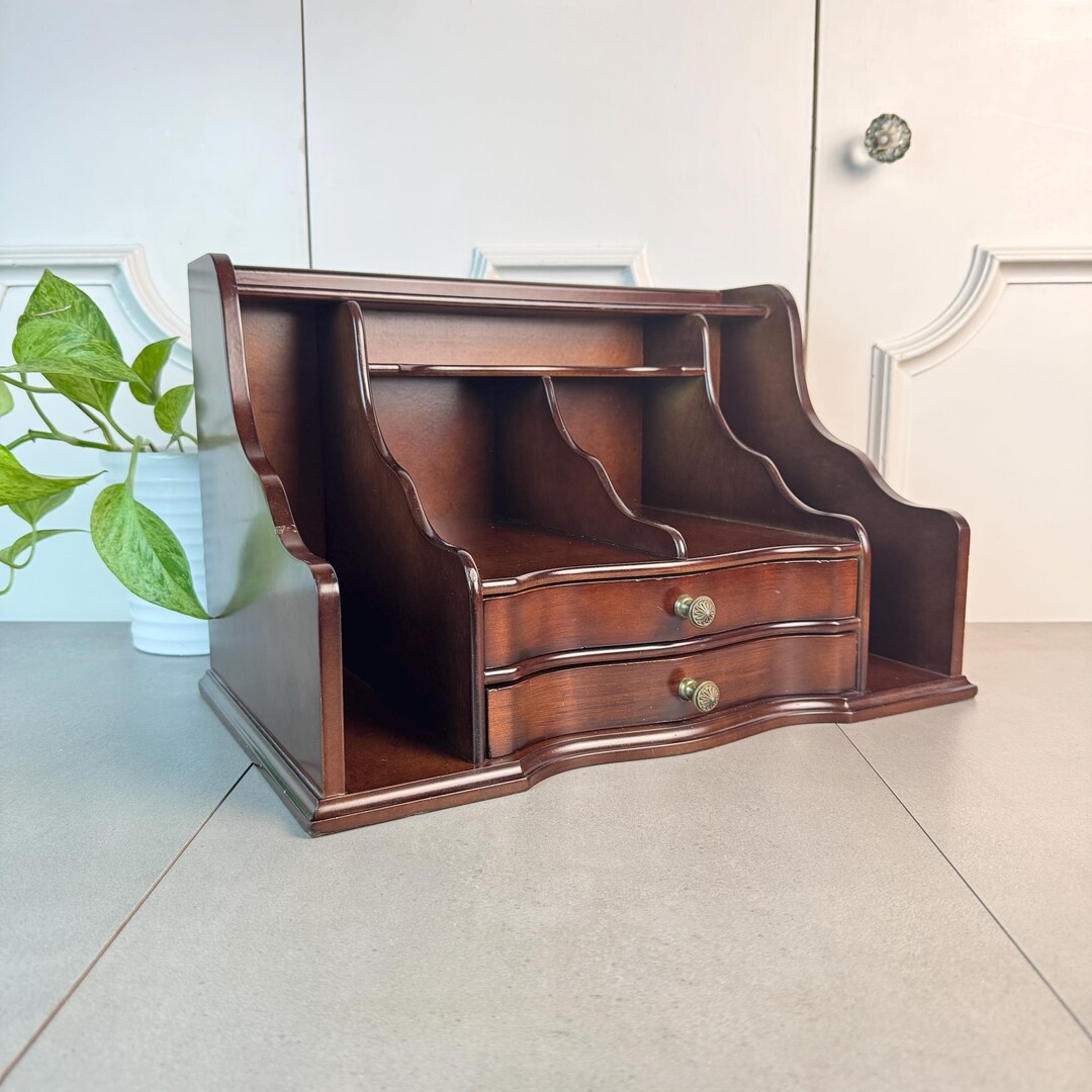 Vintage Desktop Organizer by the Bombay Company, 1990's Mail Sorter - Etsy
