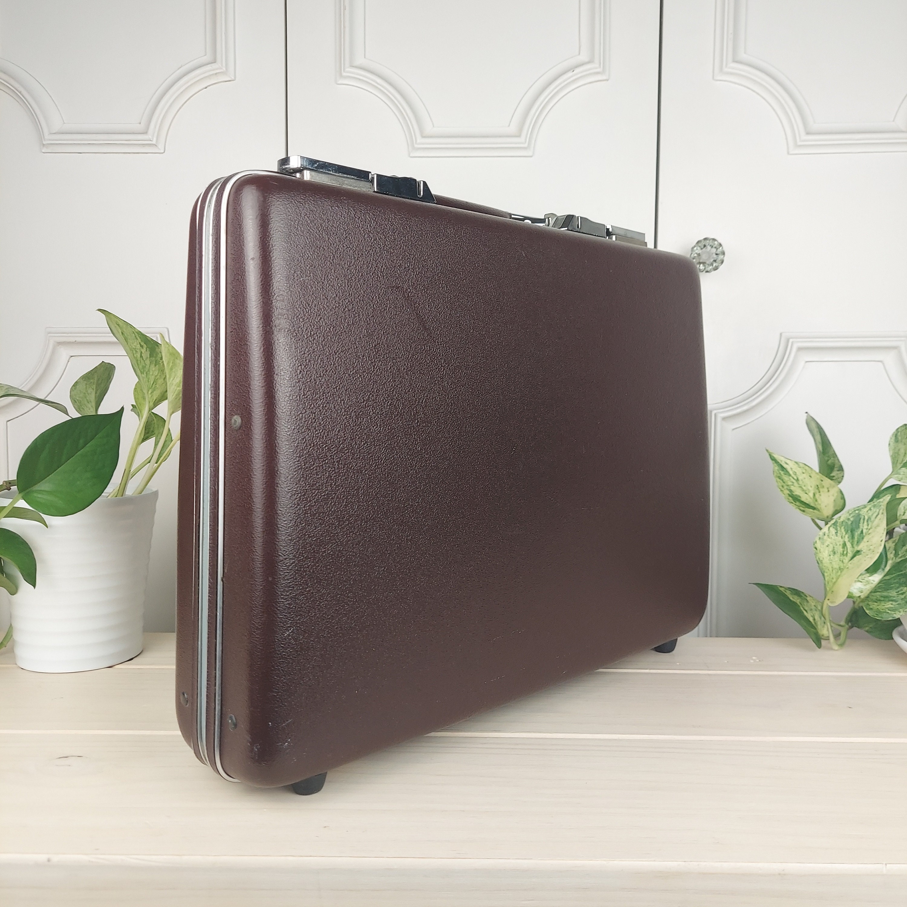 Vintage American Tourister Hard-shell Briefcase Brown Hard - Etsy Canada