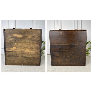 Antique Wooden 4 Drawer Library Card Catalog, Tabletop Library Index ...
