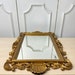 Vintage Gold Framed Shell and Floral Homco Mirror, 2151, Made in 1988 ...