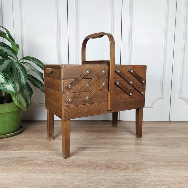 Wood Sewing Box With Legs - Etsy