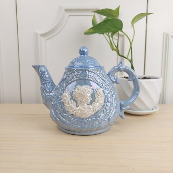 Blue Teapot - Etsy