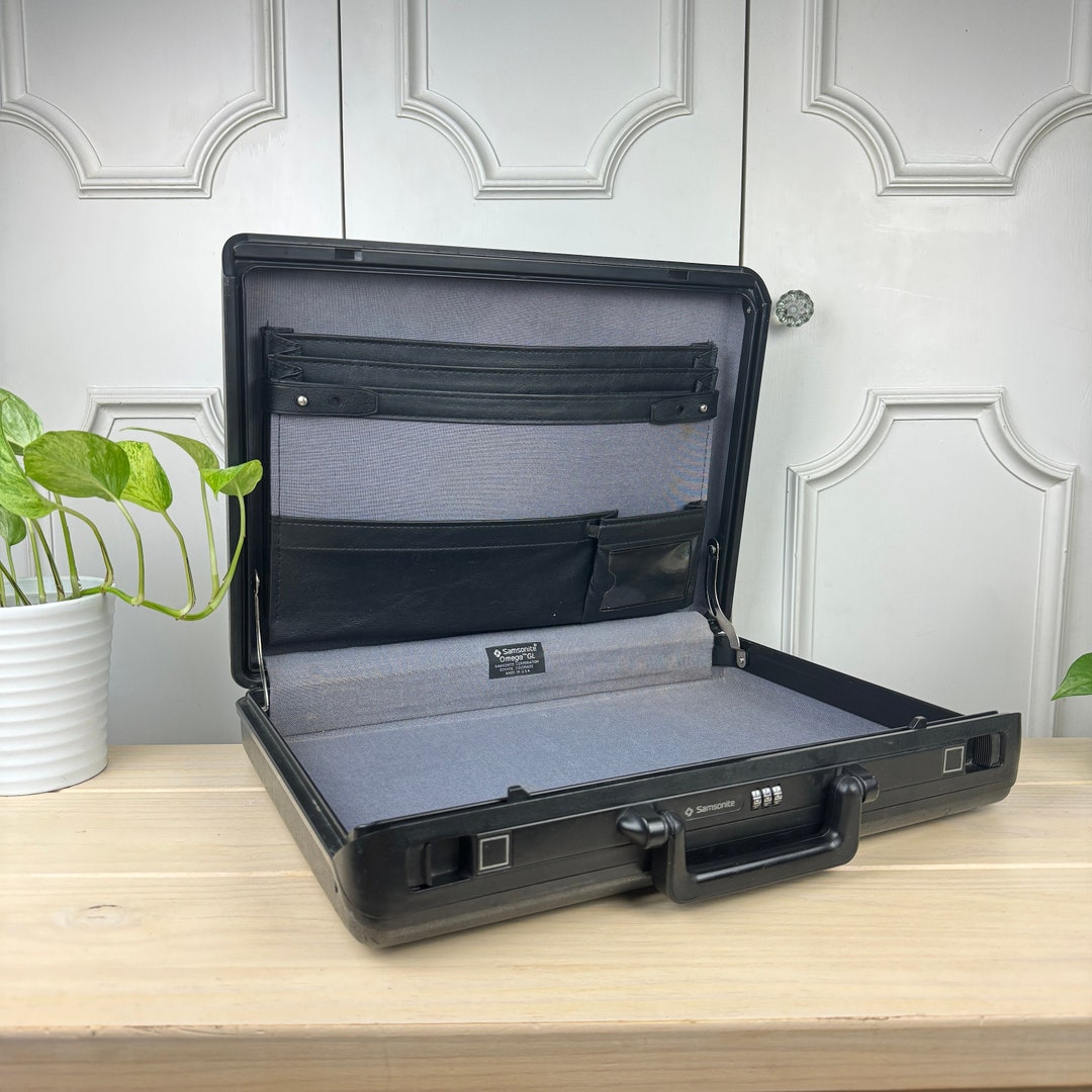 Vintage Black Samsonite Omega GL Briefcase With Working Combination ...