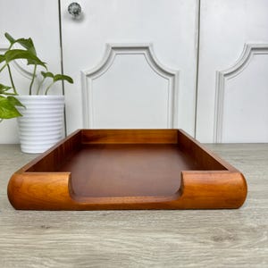 Vintage Legal Sized Paper Tray, Wooden Desktop Organizer, Made in ...