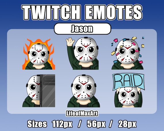 JASON Emote for Twitch and Discord Scary DBD Masked Horror - Etsy