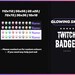 GLOWING SKULL Twitch Sub Badges | Colourful Sub Badges and Emotes for ...