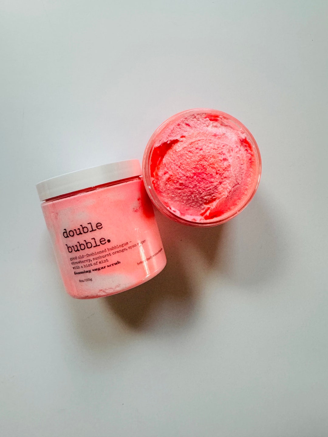 Double Bubble Sugar Scrub, Body Scrubs, Foaming Body Scrubs - Etsy