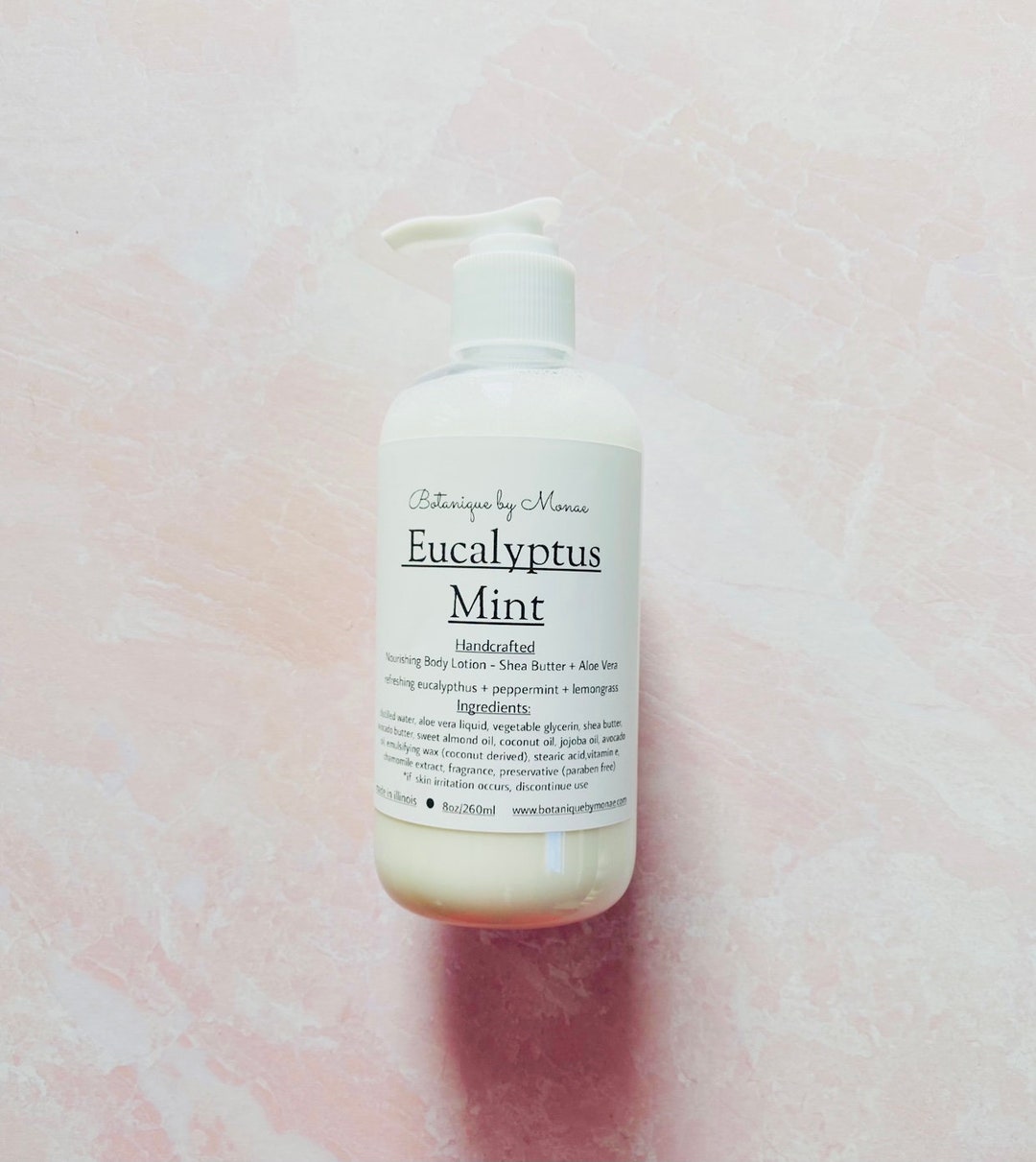 Body Lotion, Eucalyptus Mint - Shea Butter and Aloe Body Lotion, Lotion ...