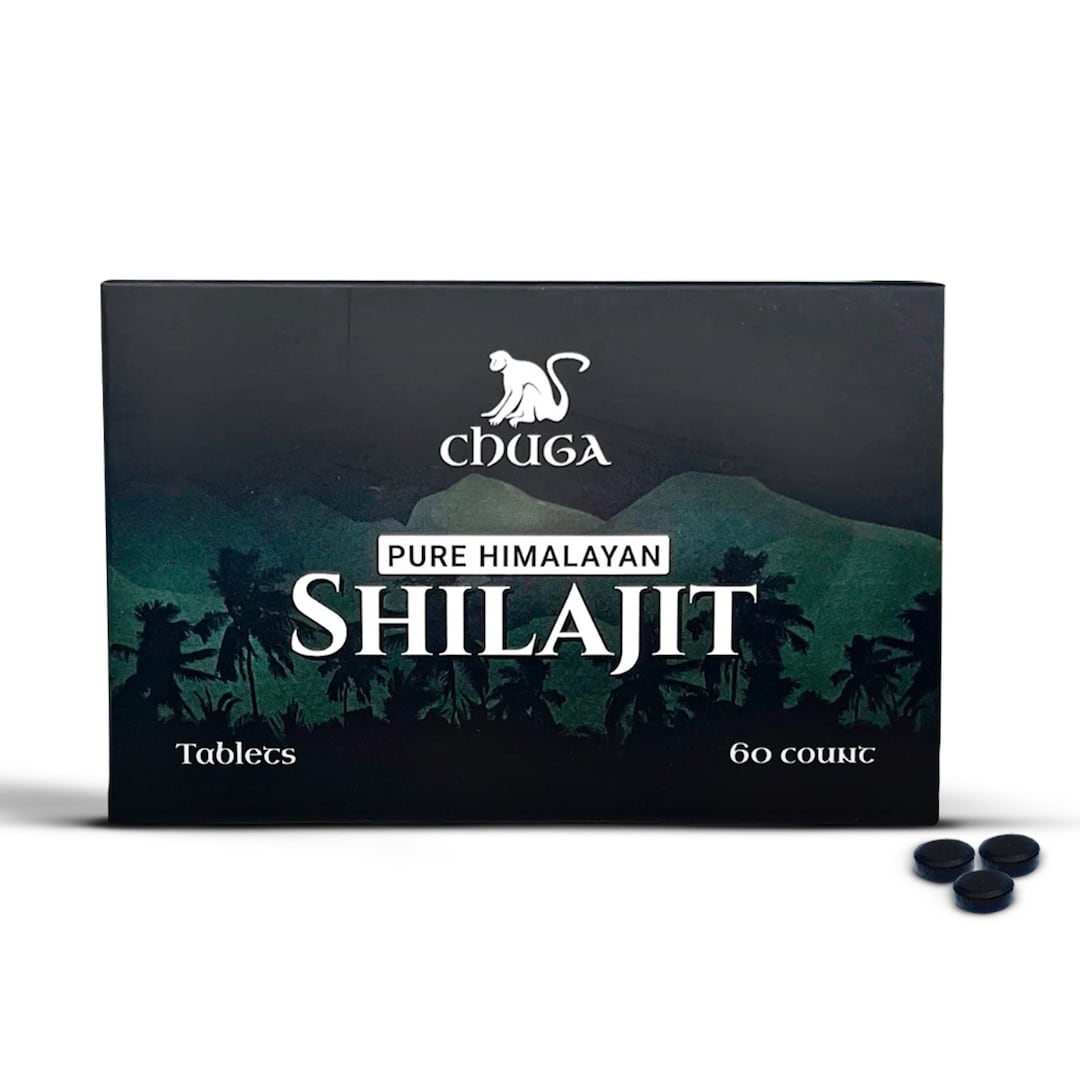 Organic Himalayan Shilajit 60 Tablets, Ethically Harvested - Gold Grade ...