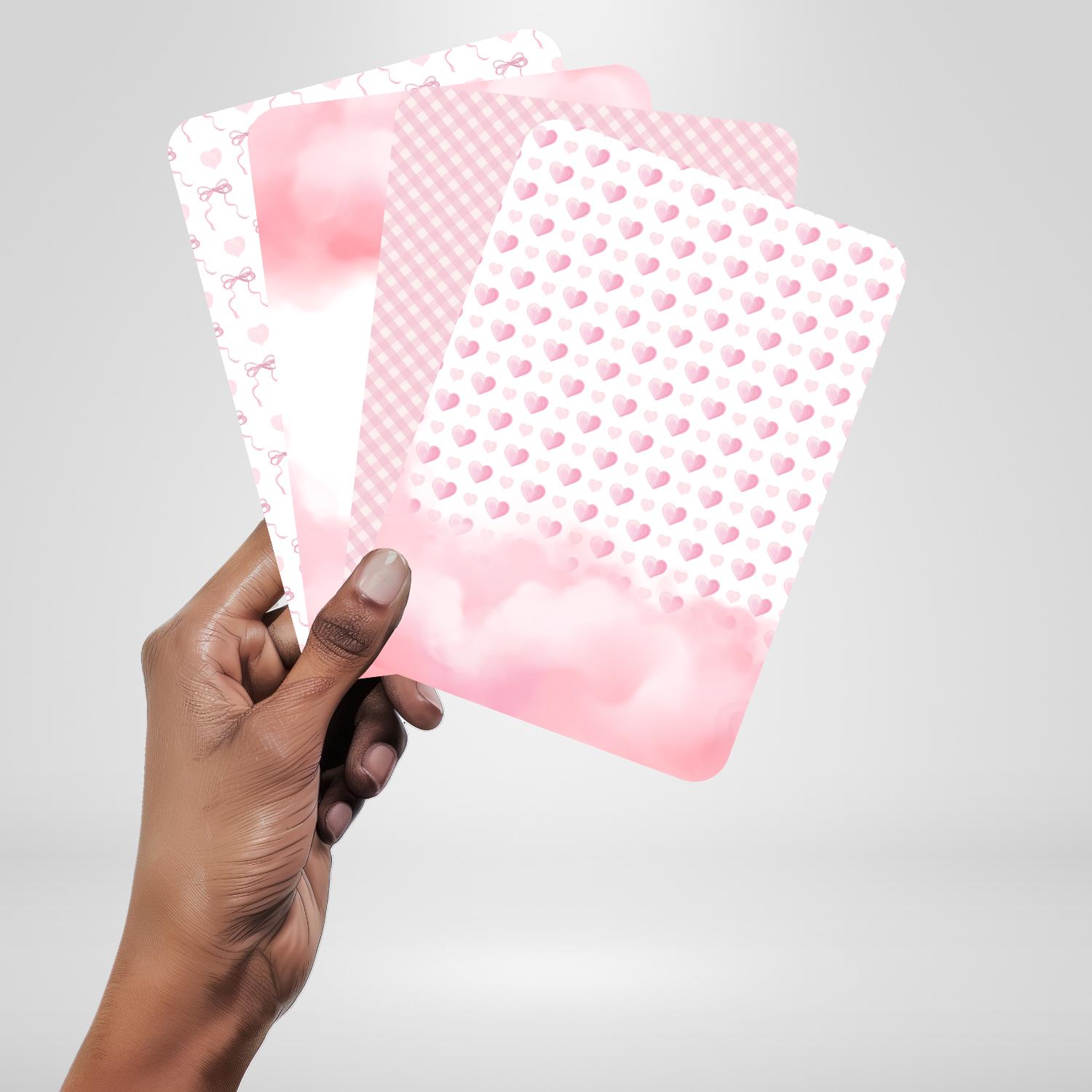 Pretty in Pink Kindle Insert Bundle | Ereader Insert | Wine Glitter ...