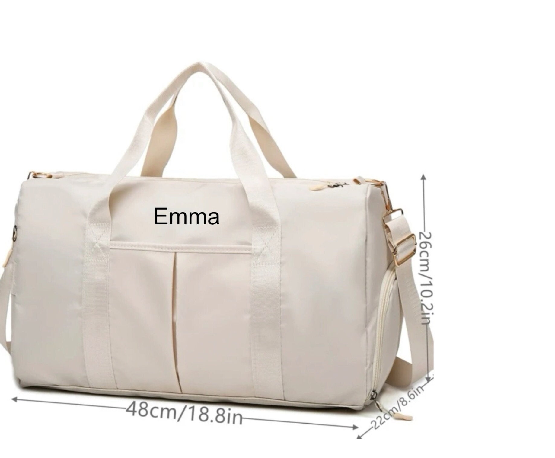 Personalized Gym Training Travel Bag, NAME and LOGO, Small Fitness ...