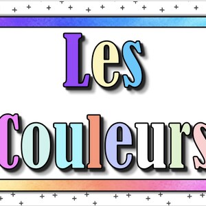 Printable French Classroom Posters - Colours - Les Couleurs - Teaching ...