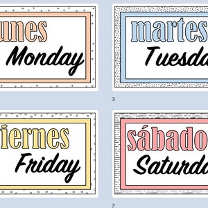 Printable Spanish Posters - Days of the Week - Español - Teaching ...