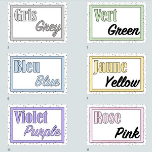 Printable French Classroom Posters - Colours - Les Couleurs - Teaching ...