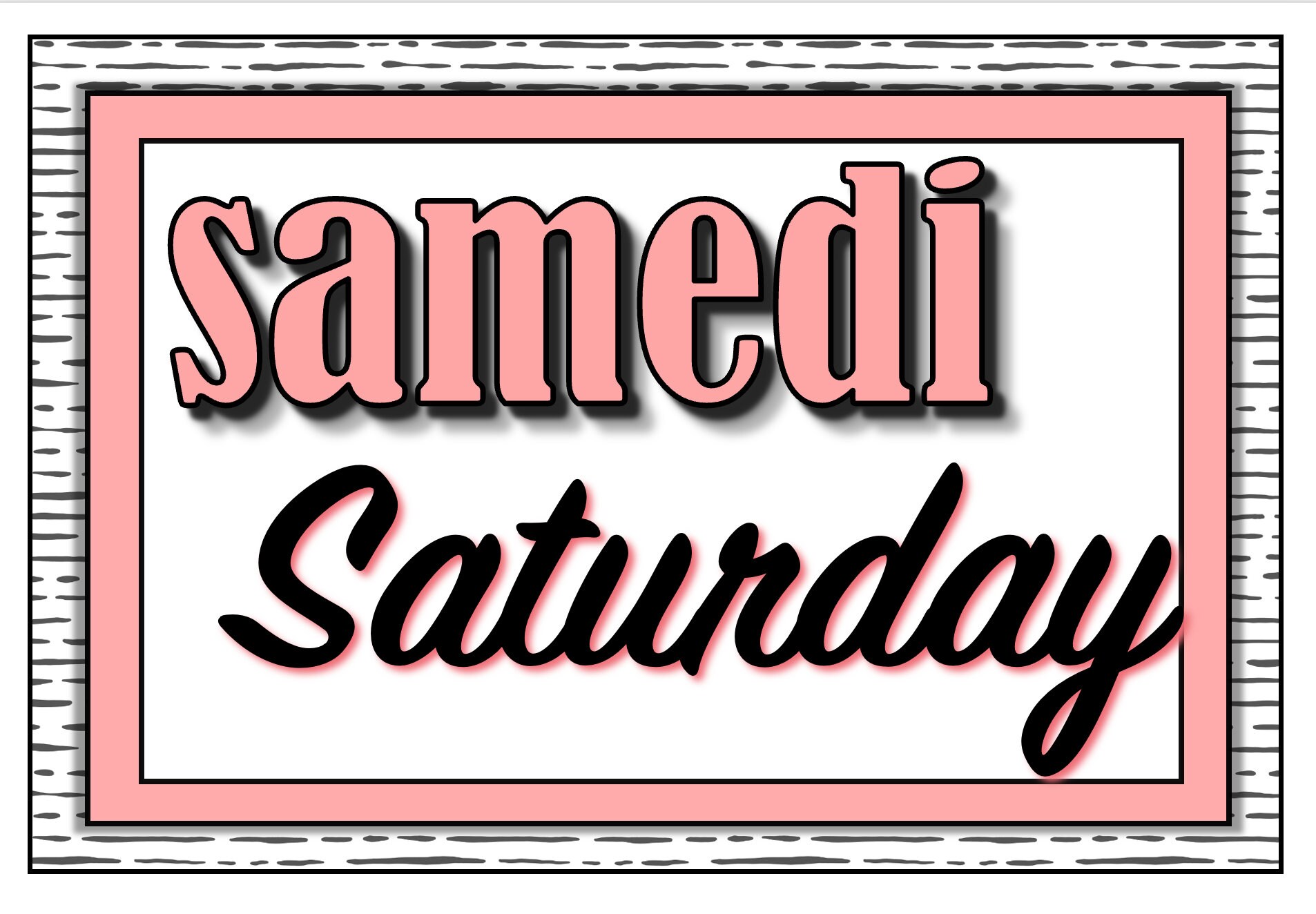 Printable French Posters - Days of the Week - Teaching - Resources ...