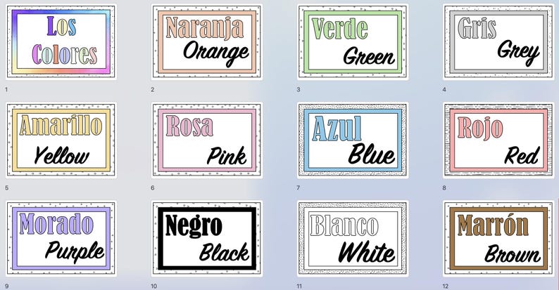 Printable Spanish Posters - Colours - Los Colores - Teaching - Resource ...