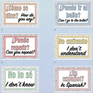 Printable Common Classroom Phrases - Spanish - Printable Posters ...