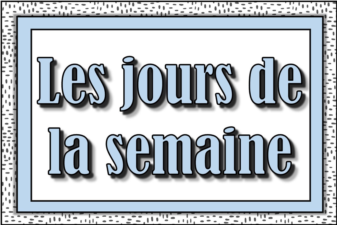 Printable French Posters - Days of the Week - Teaching - Resources ...