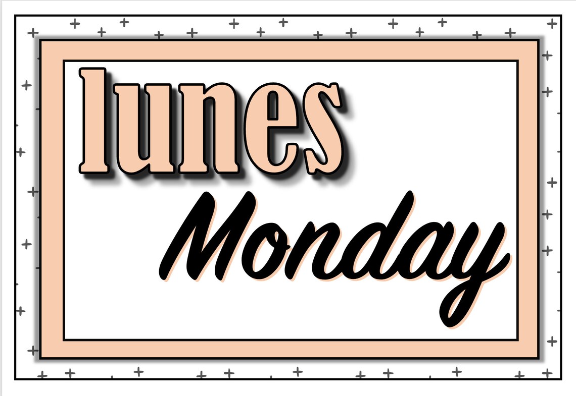 Printable Spanish Posters - Days of the Week - Español - Teaching ...