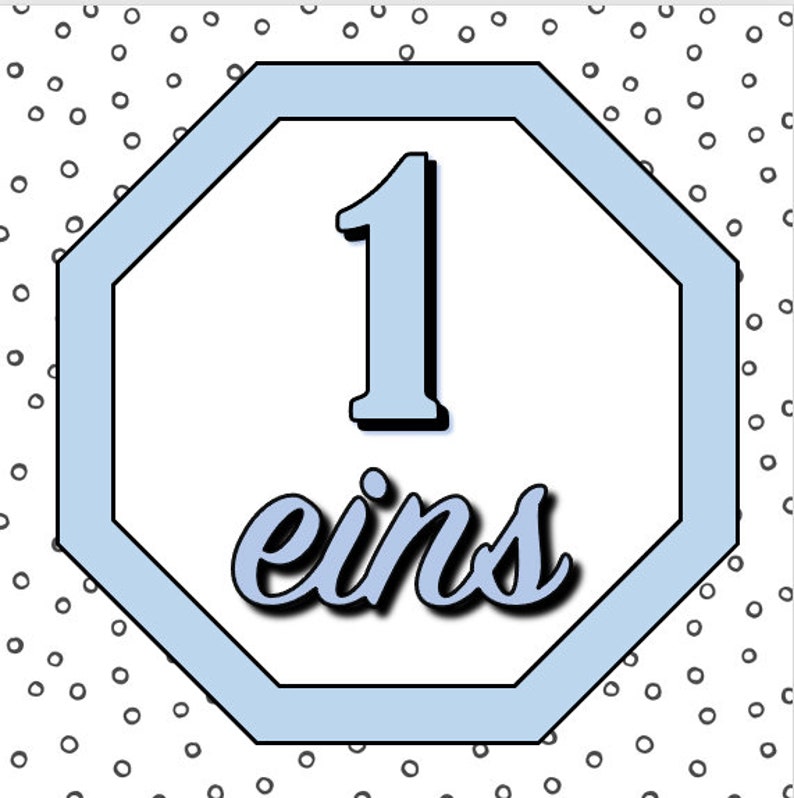 Printable German Posters - Numbers 1-10 - Teaching - Resource - Digital ...