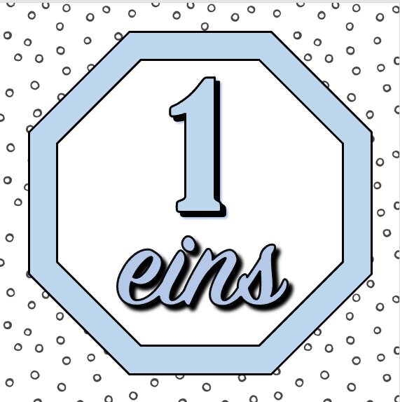 Printable German Posters - Numbers 1-10 - Teaching - Resource - Digital ...