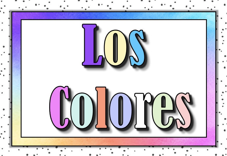 Printable Spanish Posters Colours Los Colores Teaching Resource Digital ...
