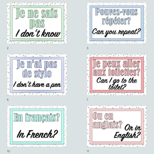 Printable Common Classroom Phrases - French - Printable Posters ...